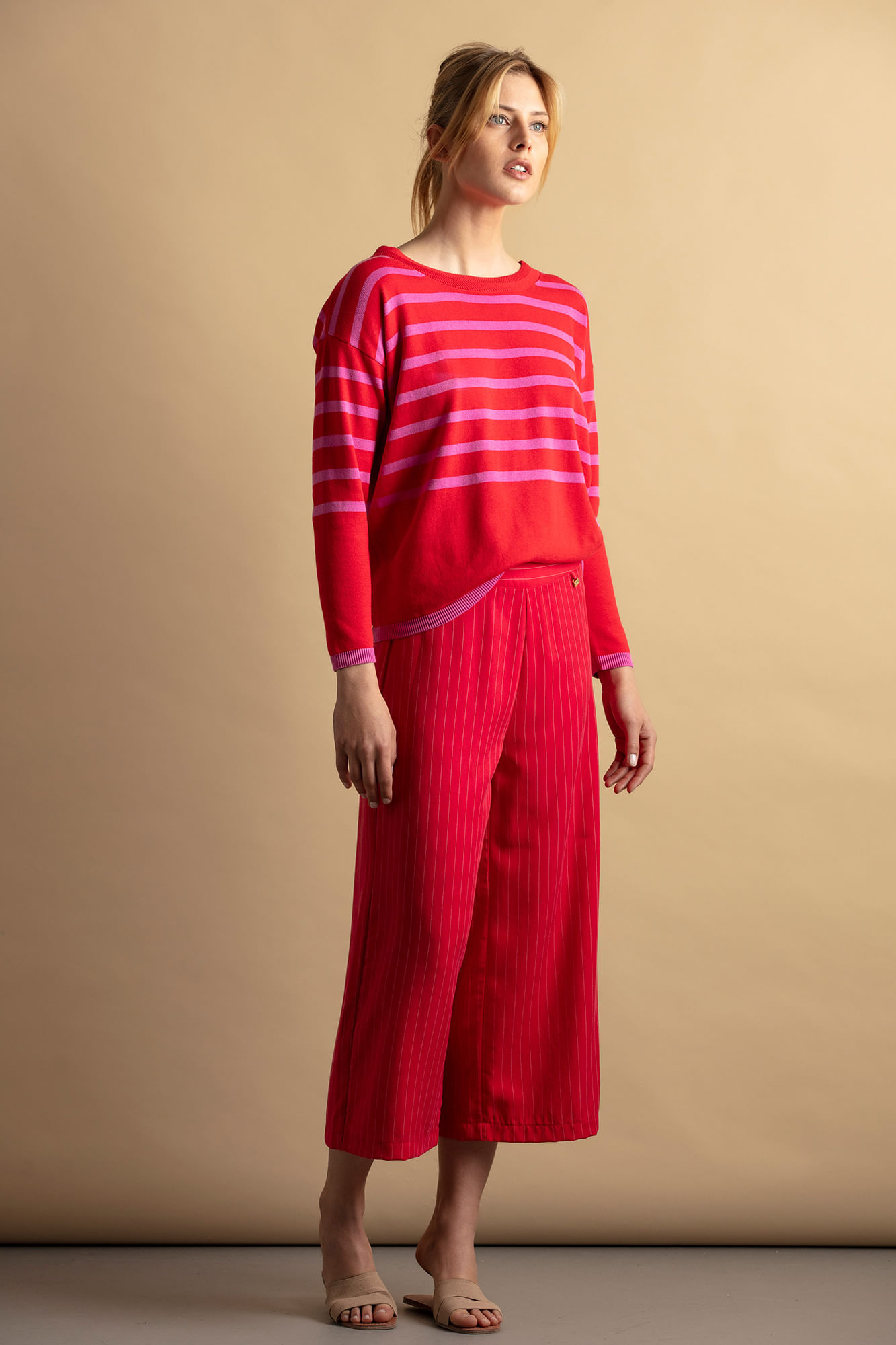CULT PANTS WITH STRIPES - Quebramar