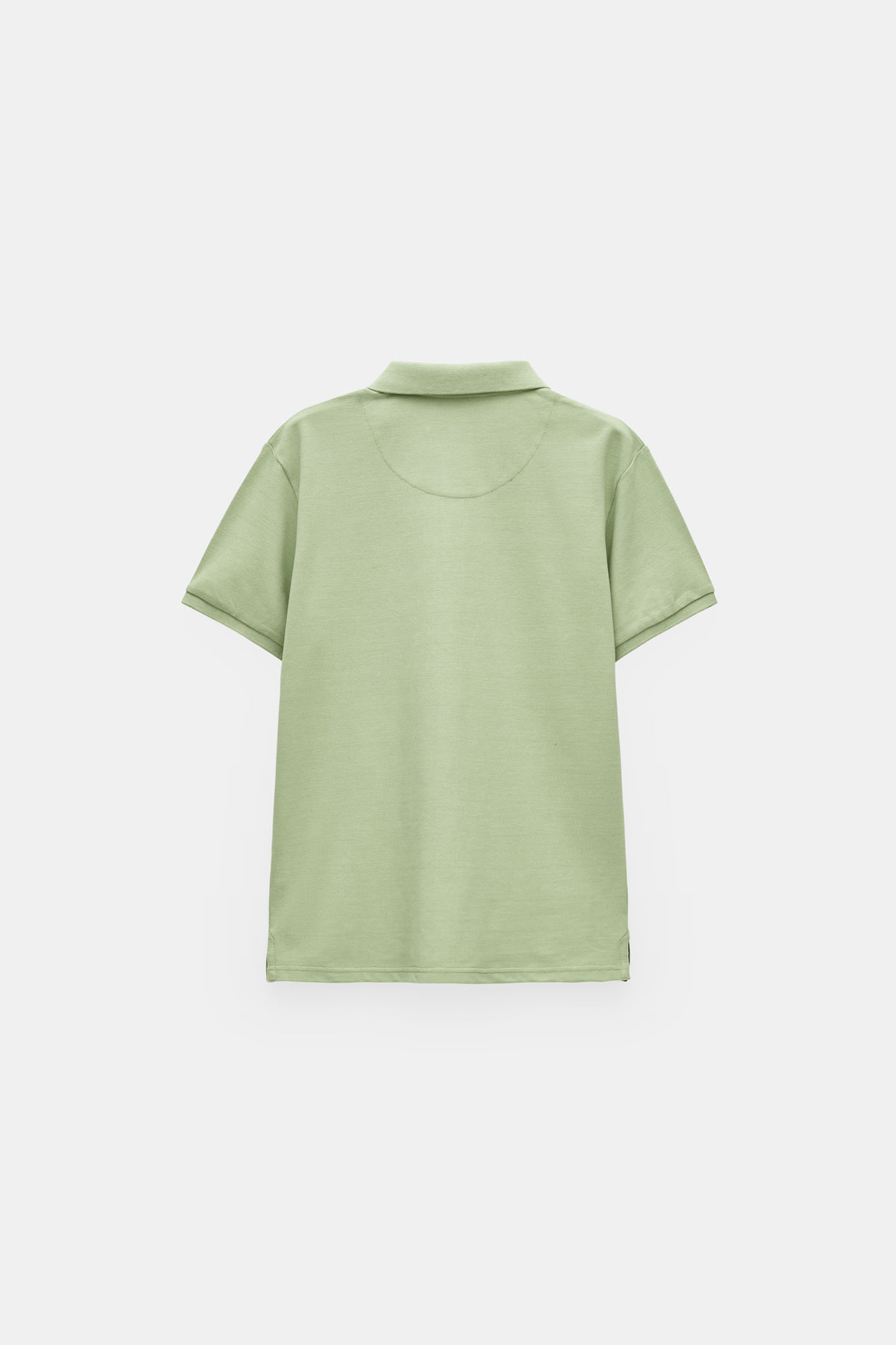 melange basic polo shirt