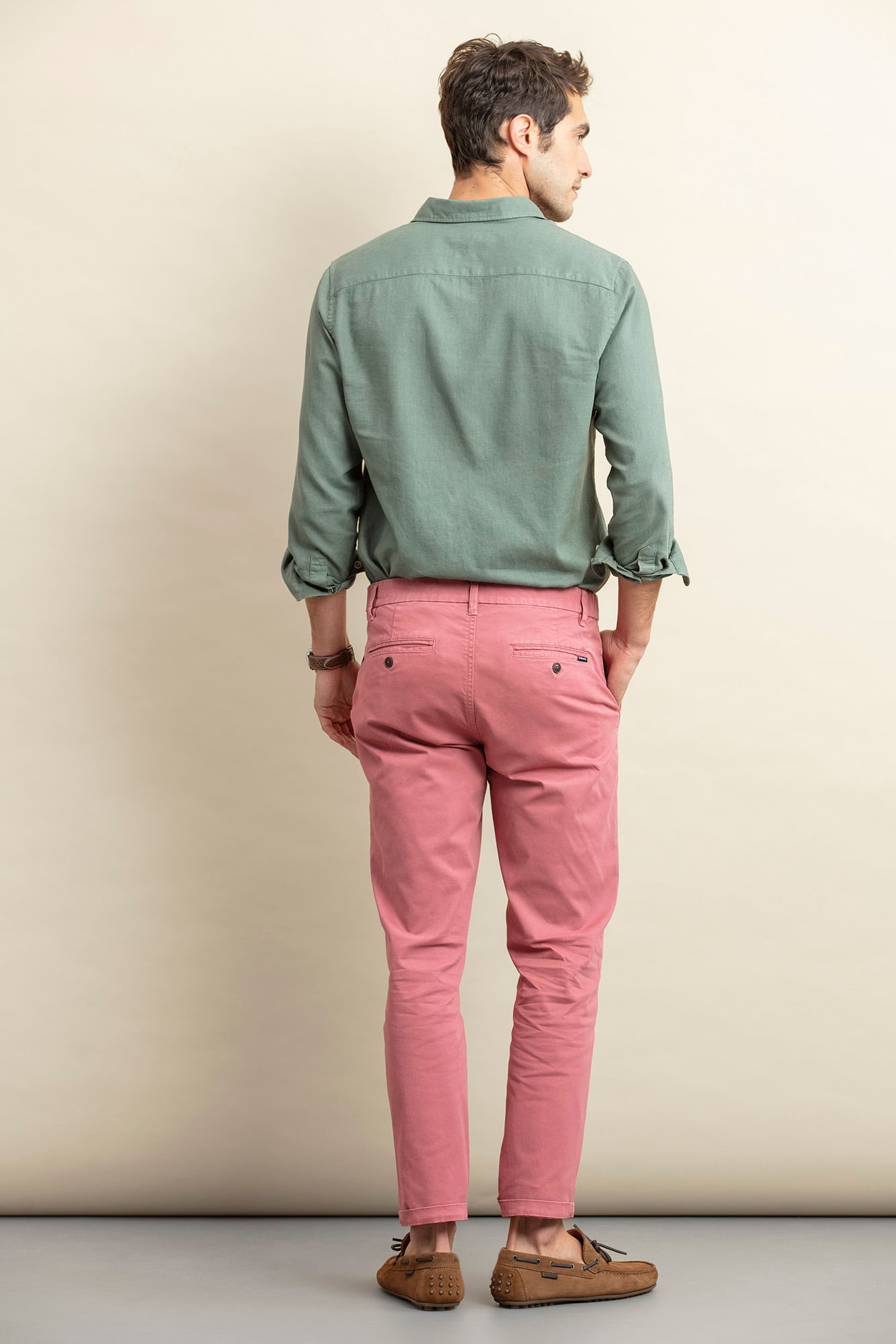 CHINO PANTS WITH ELASTIC - Quebramar